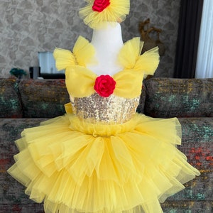 Yellow Princess Dress for Babies & Toddlers Girls Tutu Dress Toddler ...