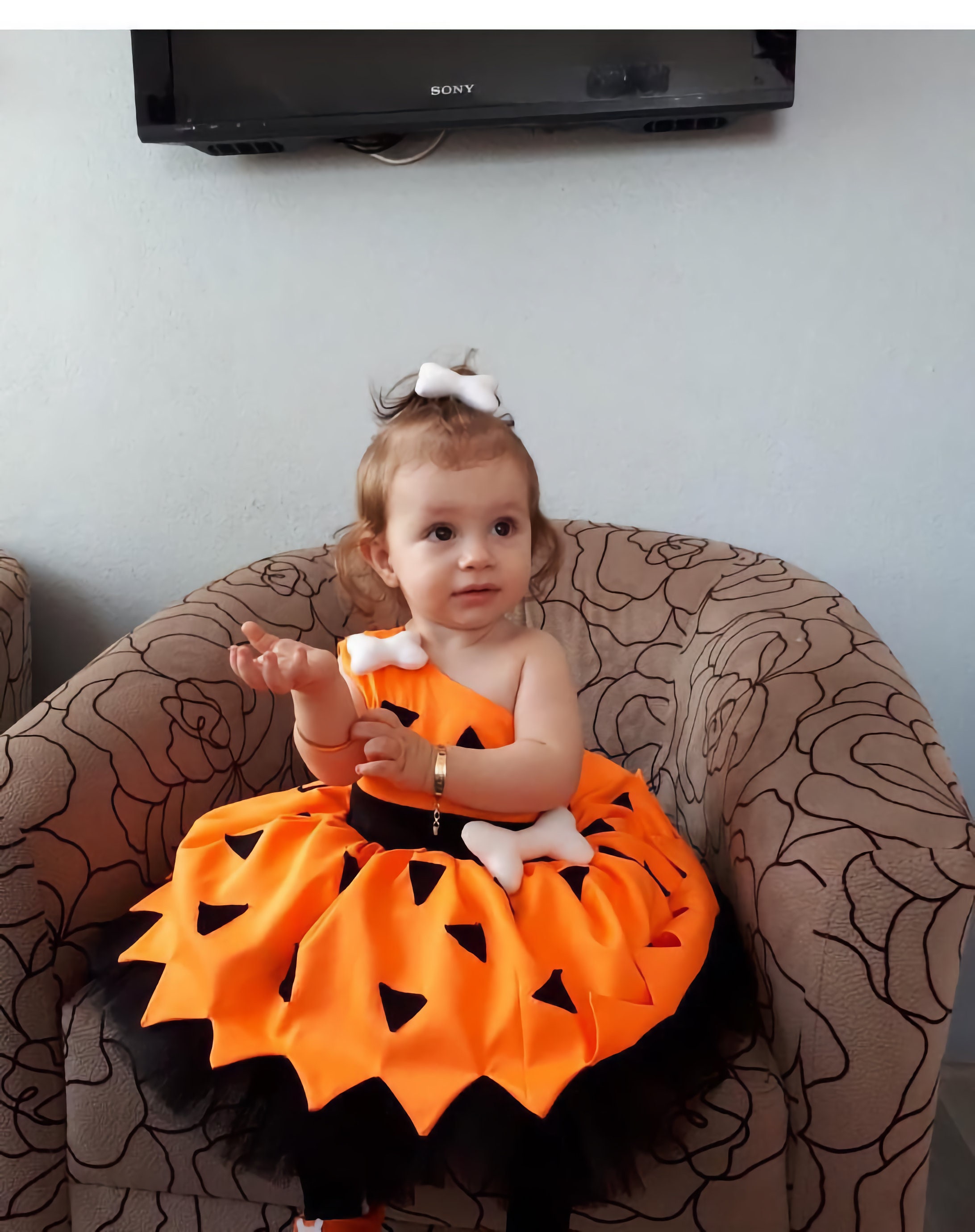 Pebbles Flintstone Costume Toddler