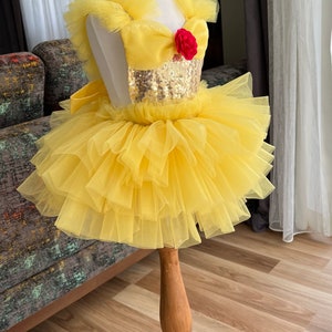 Yellow Princess Dress for Babies & Toddlers Girls Tutu Dress Toddler ...