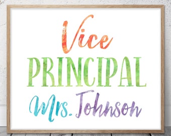 School Principal Wall Art - Etsy