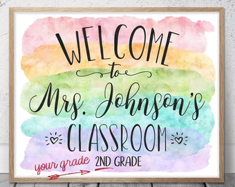 Grade Level Signs Printable - Etsy