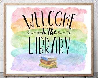School Library Decor - Etsy