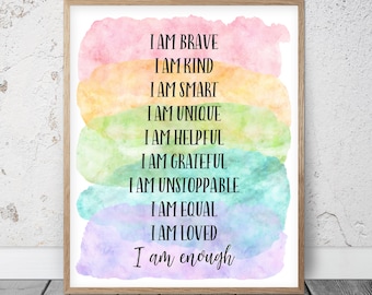 I Am Brave Printable - Etsy