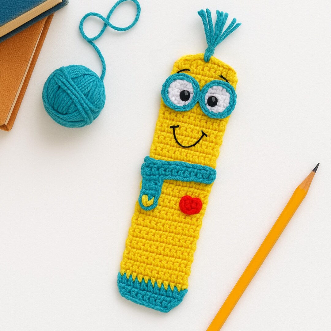 Minion Crochet Bookmark Pattern: Funny Amigurumi PDF (digital Download ...