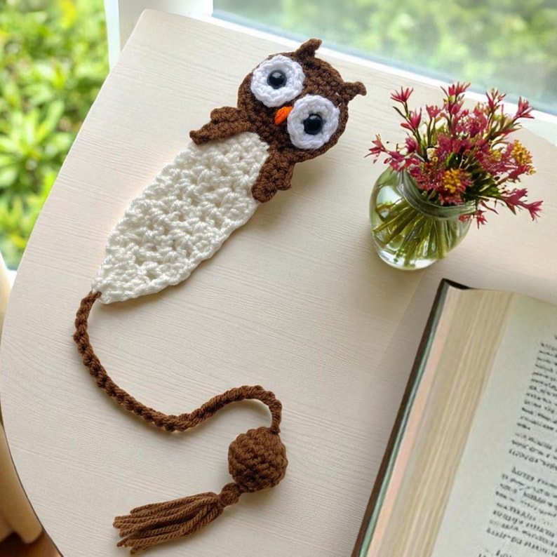 Crochet Owl Bookmark Pattern PDF – Cute Amigurumi Animal Bookmark ...