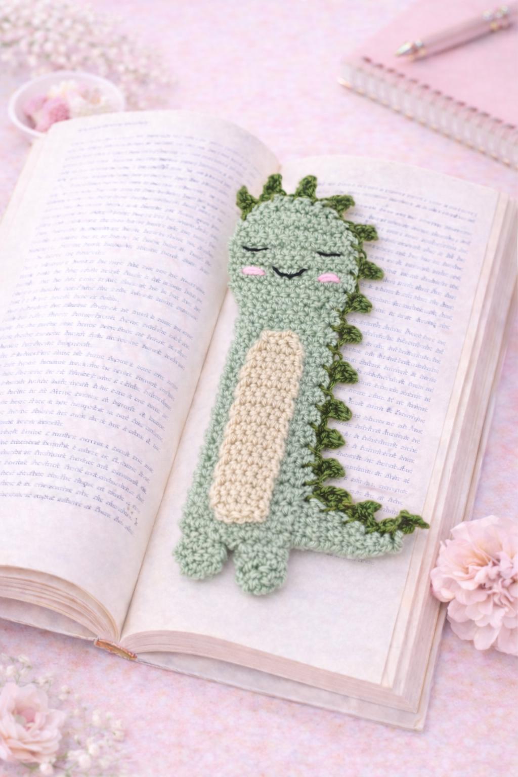 Crochet 5 Animal Bookmark Patterns | Bear, Bunny, Cat, Dino (PDF ...
