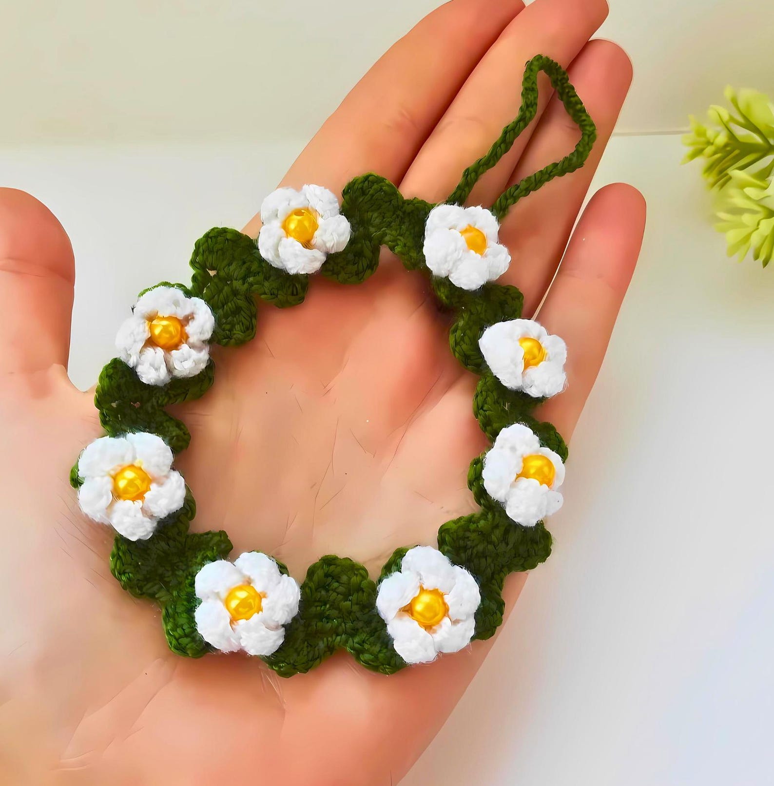 Daisy Chain Crochet Phone Strap Pattern - Easy DIY Tutorial - Etsy