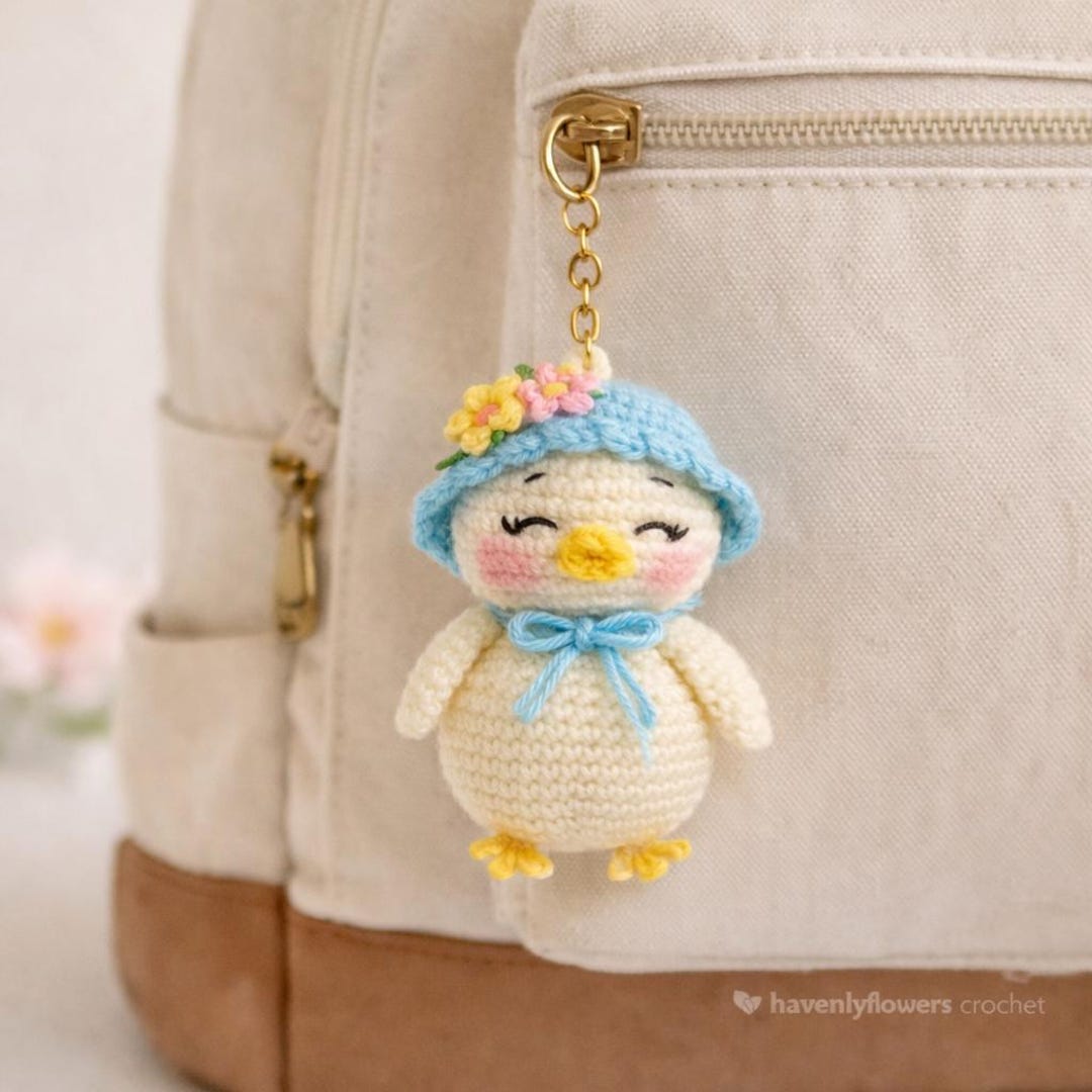 Crochet Chick Keychain Pattern – Amigurumi Bird PDF - Etsy