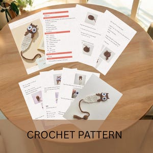 Crochet Owl Bookmark Pattern PDF – Cute Amigurumi Animal Bookmark ...