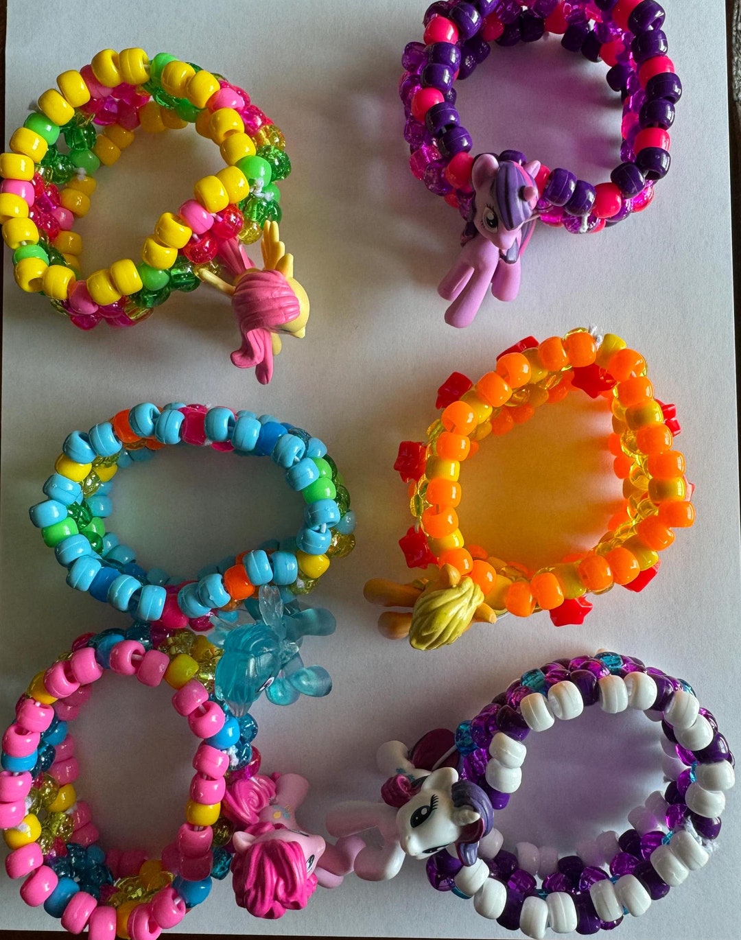 Mlp Kandi Bracelet. Pony, Brony, Rave, EDM, EDC, Rainbow, PLUR ...