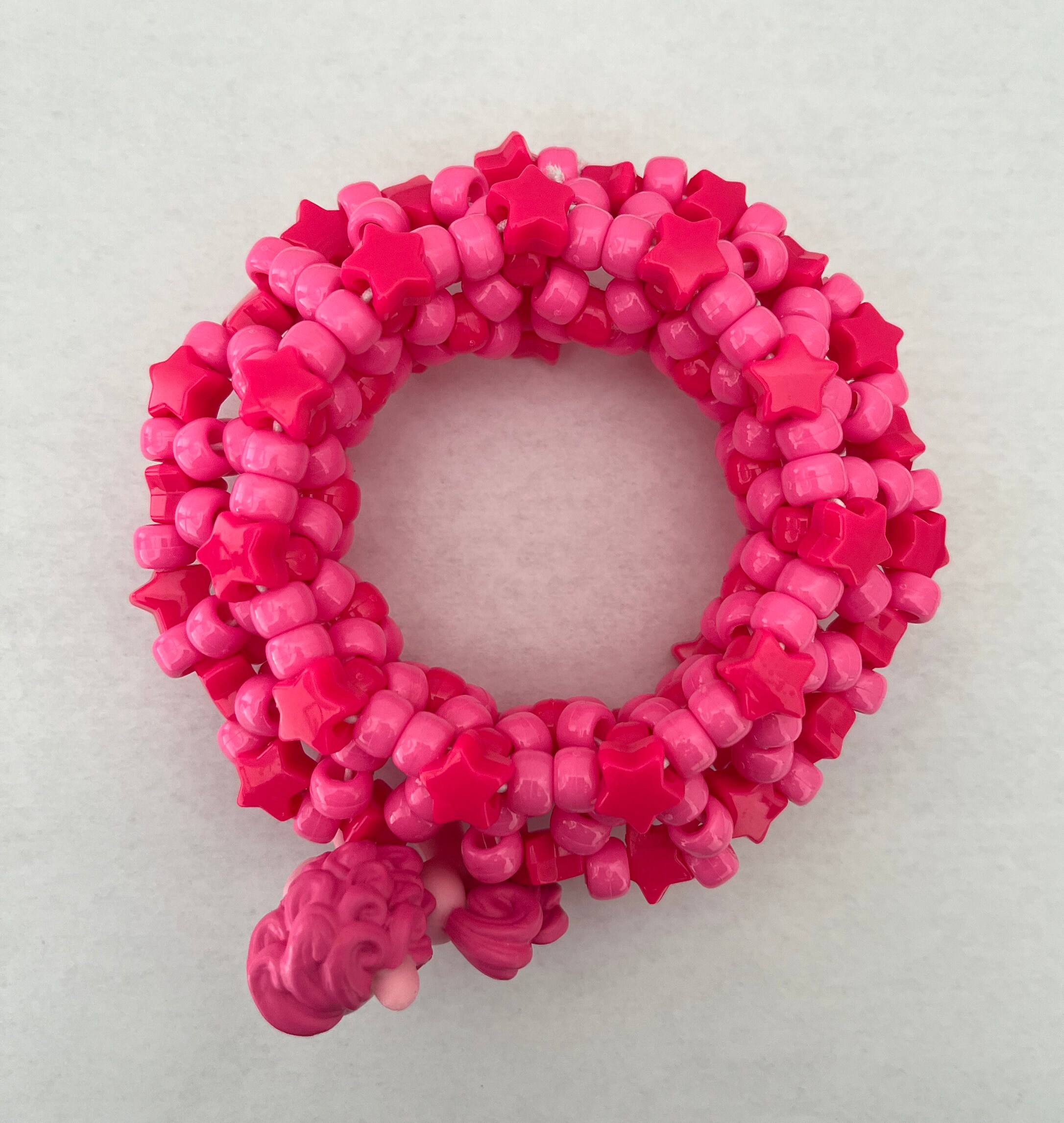 Mlp Pink Party Pony Kandi Cuff Bracelet. Rave EDM EDC Rainbow - Etsy