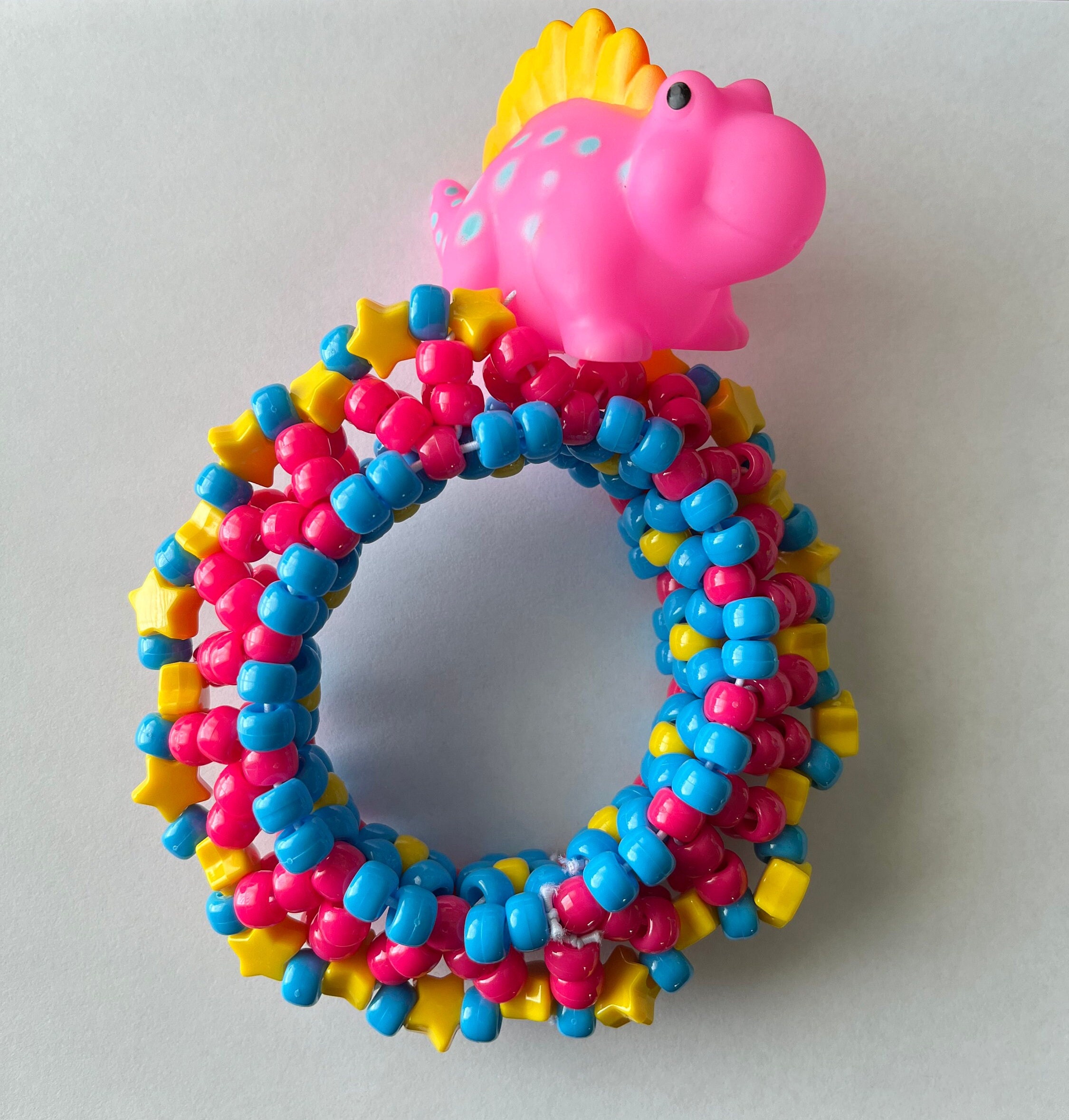 Kandi Cuff Bracelet Assorted Dinosaur Styles and Colors. Rave - Etsy
