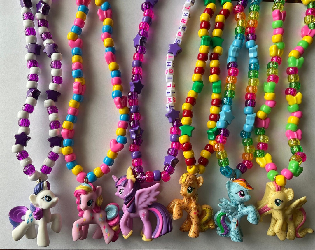 Mlp Kandi Necklace. Multiple Styles. Rave EDM EDC Rainbow PLUR - Etsy
