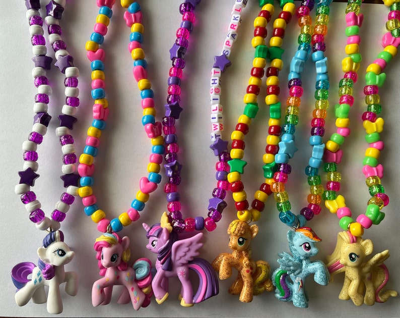 Mlp Kandi Necklace. Multiple Styles. Rave EDM EDC Rainbow PLUR - Etsy