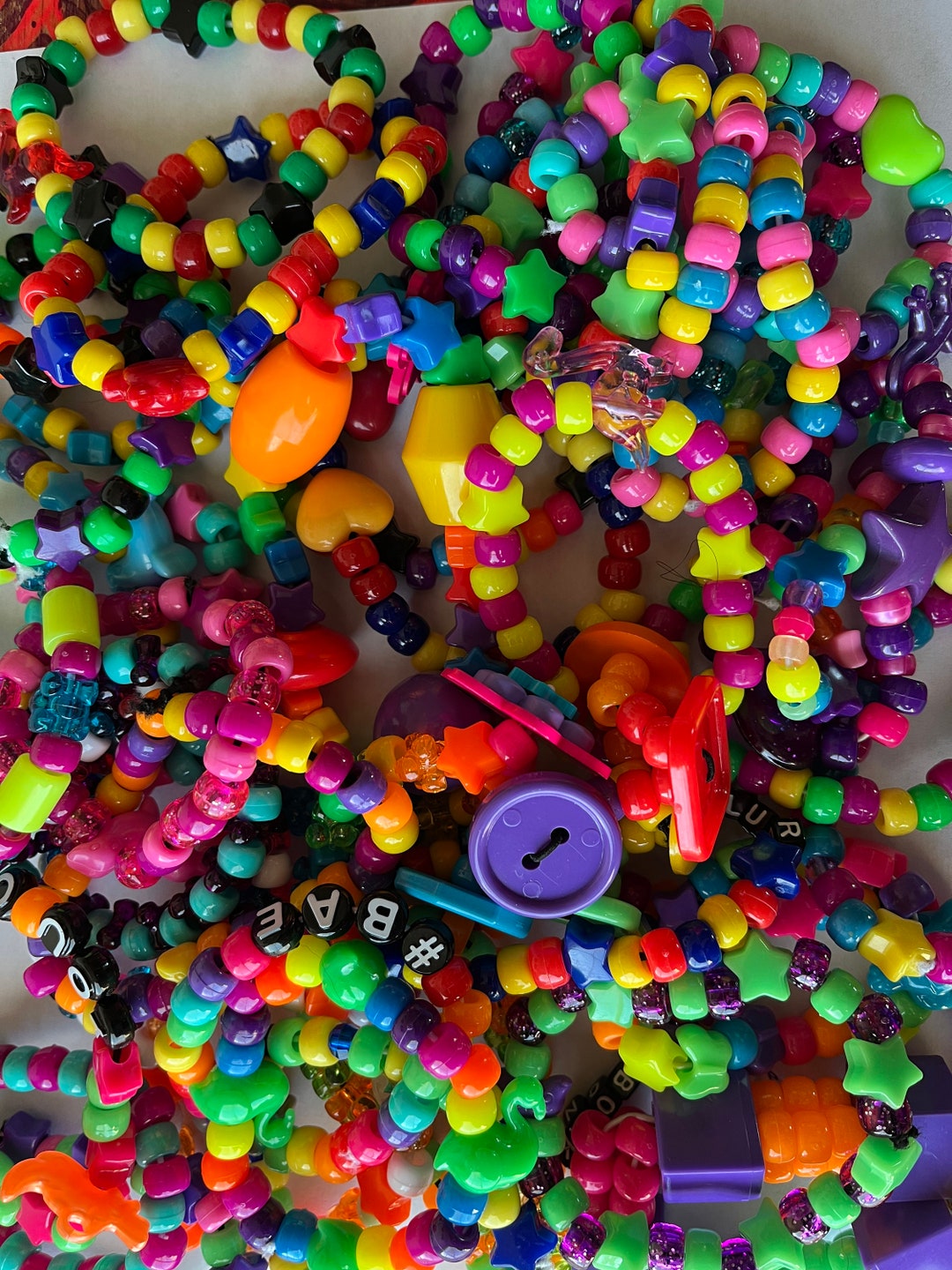Single Kandi Bracelets. EDM Rave PLUR EDC Rainbow. New, Handmade. the ...