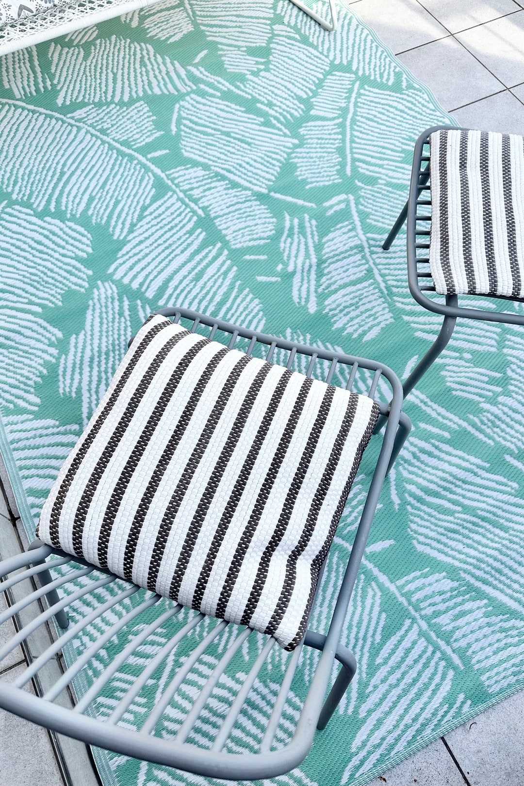 Outdoor Carpet Balcony Carpet Garden Carpet Green/white - Etsy