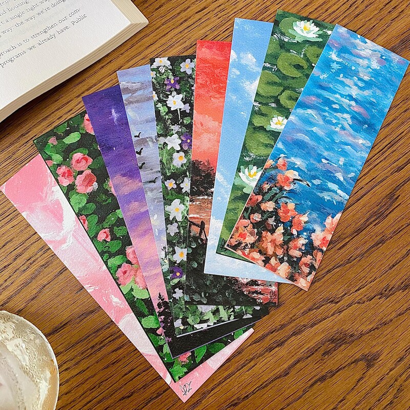 Handpainted Bookmark - Etsy