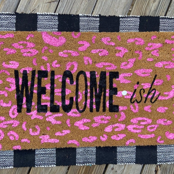 Leopard Door Mat - Etsy