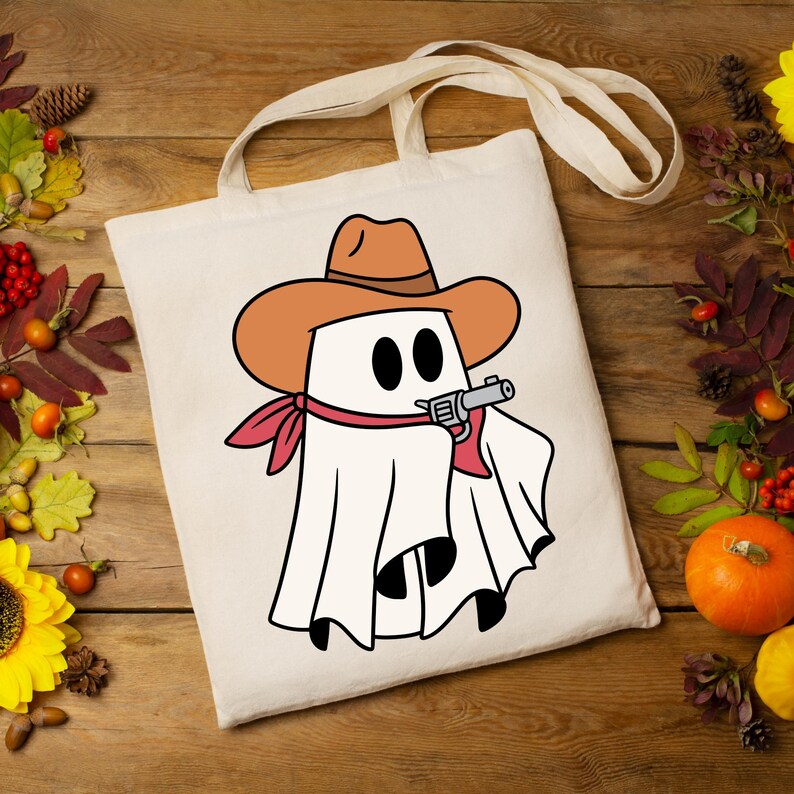 Cowboy Ghosts SVG Bundle cute Cowboy Ghost Halloweenspooky Season ...