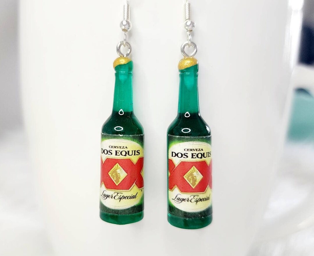 Creative and Funny Beer Bottle Earrings/ Unique and Funny Handmade ...