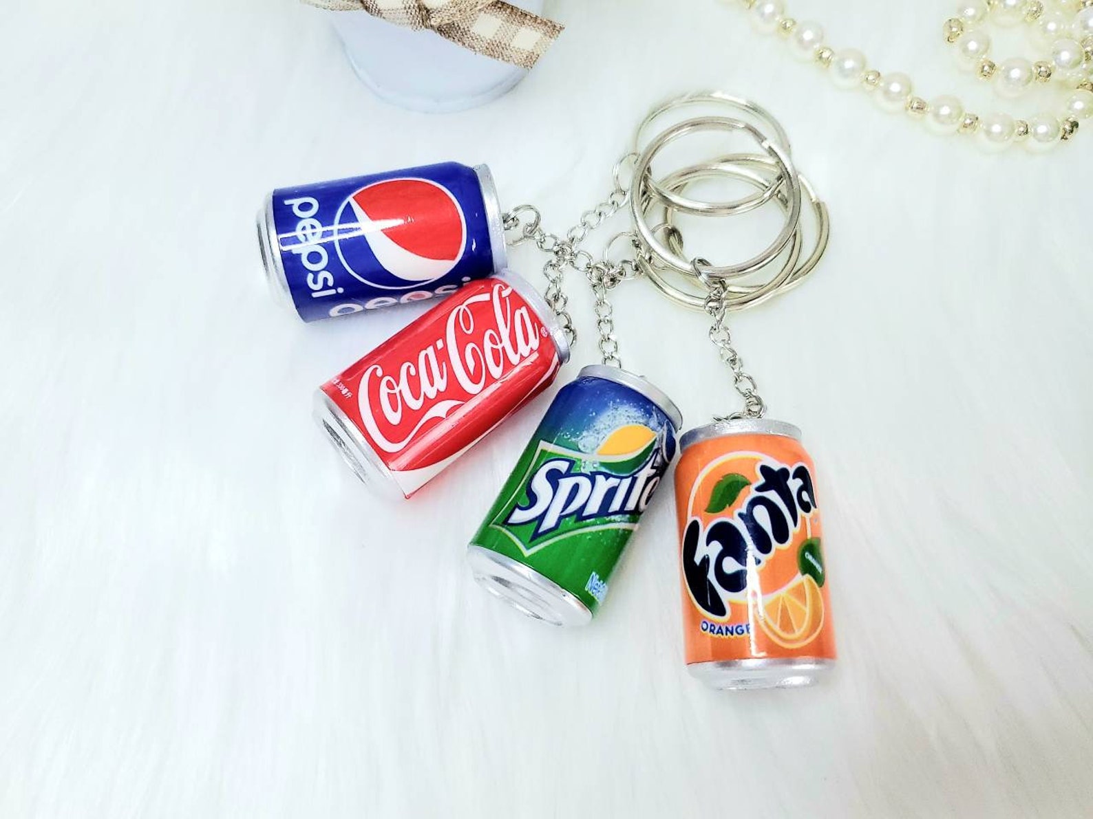 Soda Can Keychain/ Pepsi Coca Cola Fanta Sprite Keychain - Etsy