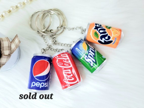 Soda Can Keychain/ Pepsi Coca Cola Fanta Sprite Keychain - Etsy