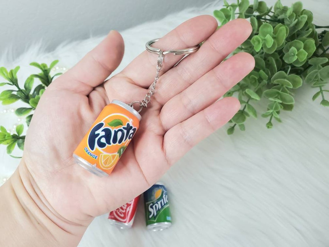 Soda Can Keychain/ Pepsi Coca Cola Fanta Sprite Keychain - Etsy