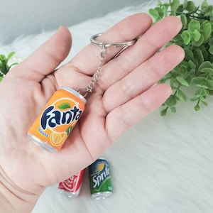 Soda Can Keychain/ Pepsi, Coca Cola, Fanta, Sprite Keychain/ Light ...