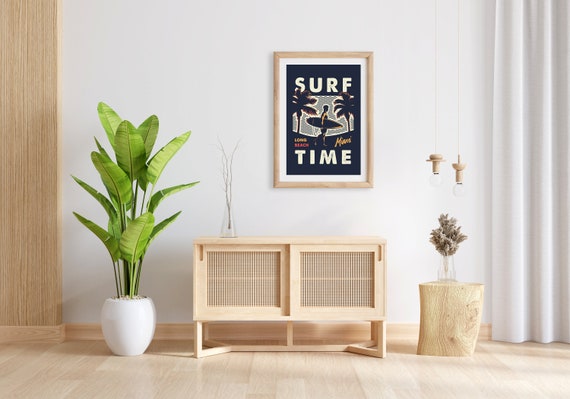 Digital Prints Art & Collectibles Great for office RETRO Long Beach ...