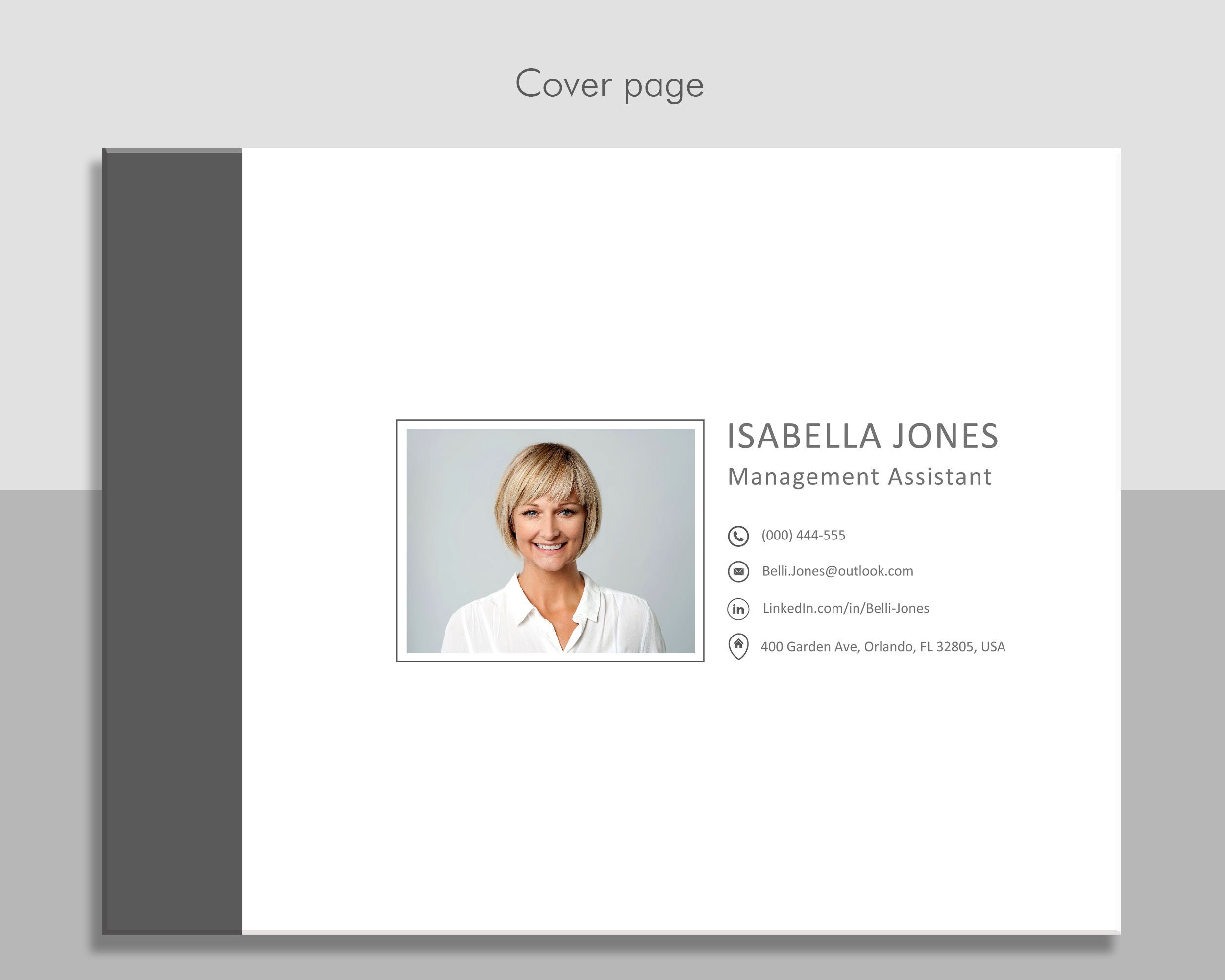 Horizontal Resume USA Widescreen | Word + Open Office + Pages | With ...
