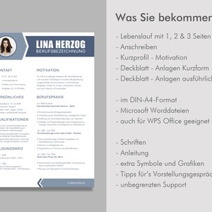 CV Examples German Cover Letter Samples Motivation Letter - Etsy