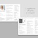 Horizontal Resume USA Widescreen | Word + Open Office + Pages | With ...