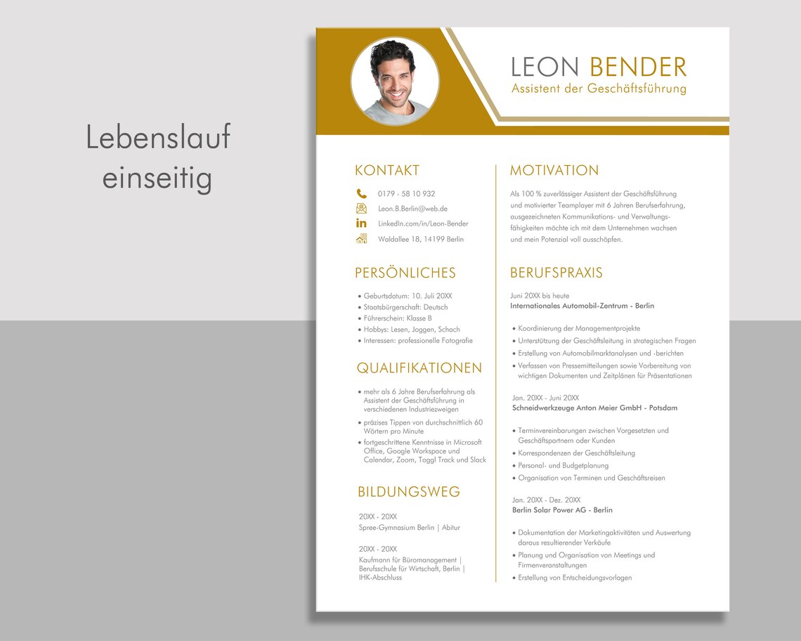 CV Examples Cover Letter Samples Motivation Letter Template Word WPS ...