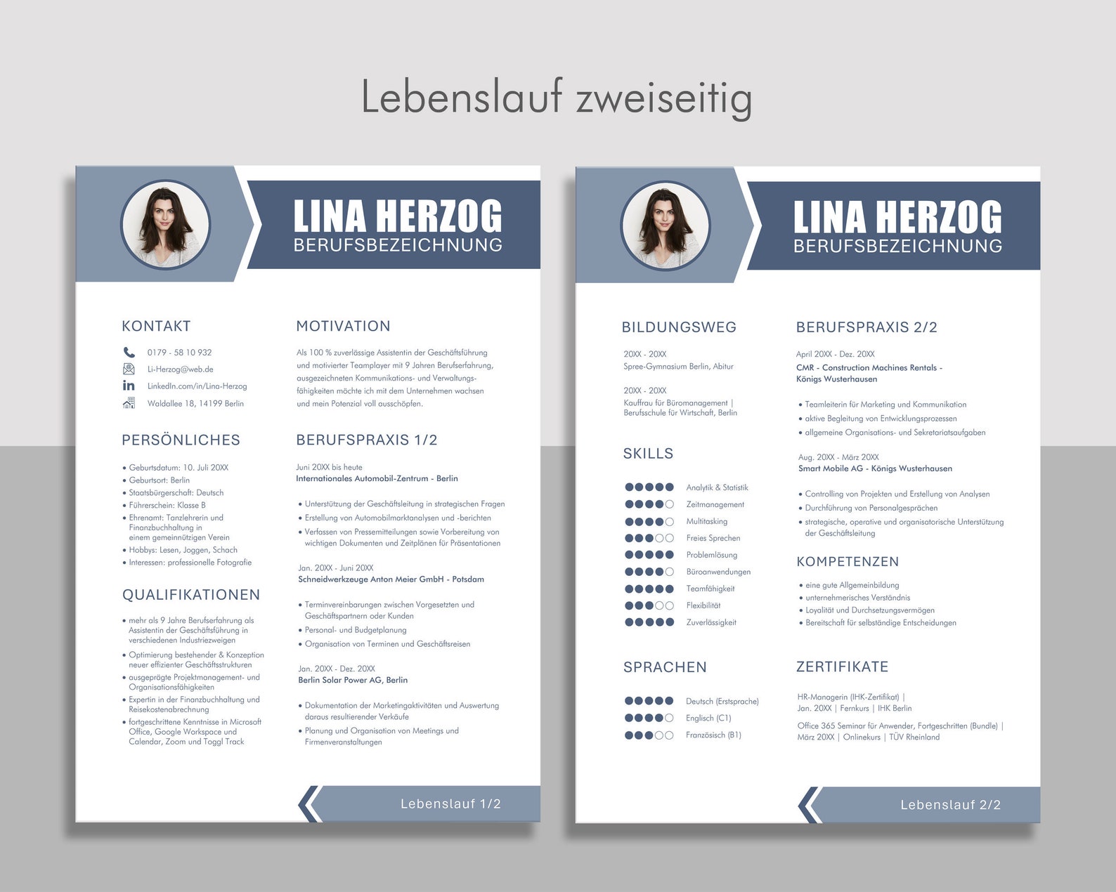 CV Examples German Cover Letter Samples Motivation Letter - Etsy