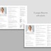 Horizontal Resume USA Widescreen | Word + Open Office + Pages | With ...