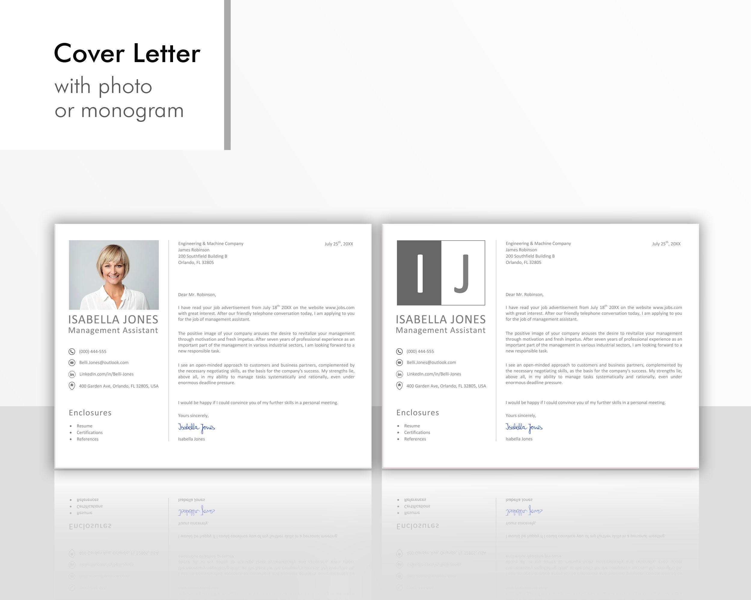 Horizontal Resume USA Widescreen | Word + Open Office + Pages | With ...