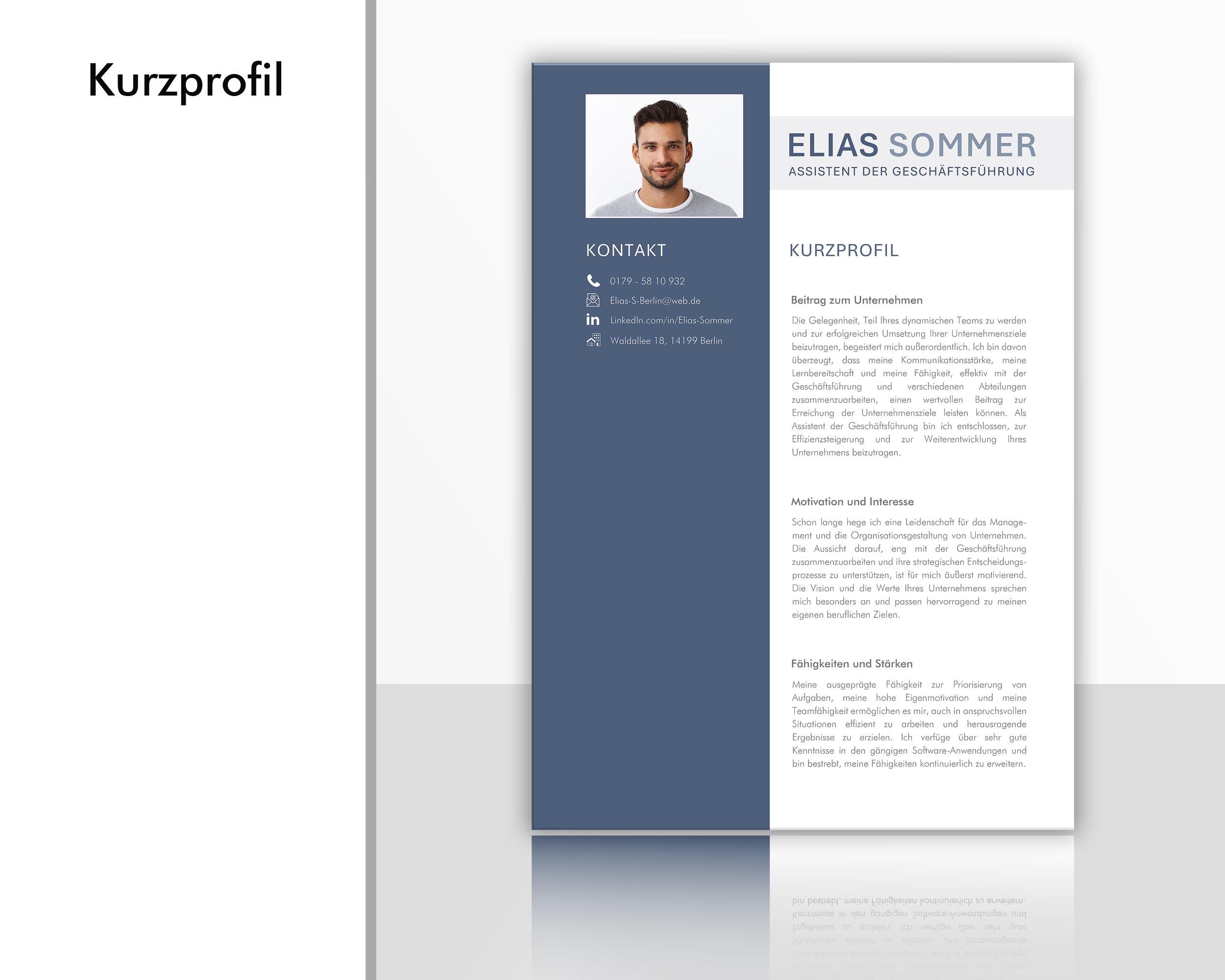 Resume 2026 Blue Gray German Word Curriculum Vitae Template ...