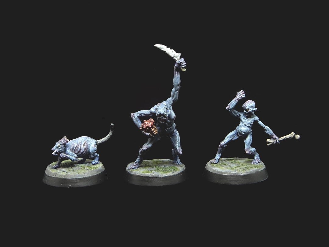 Hand Painted Ghouls - Miniatures for Dungeons & Dragons, Pathfinder ...