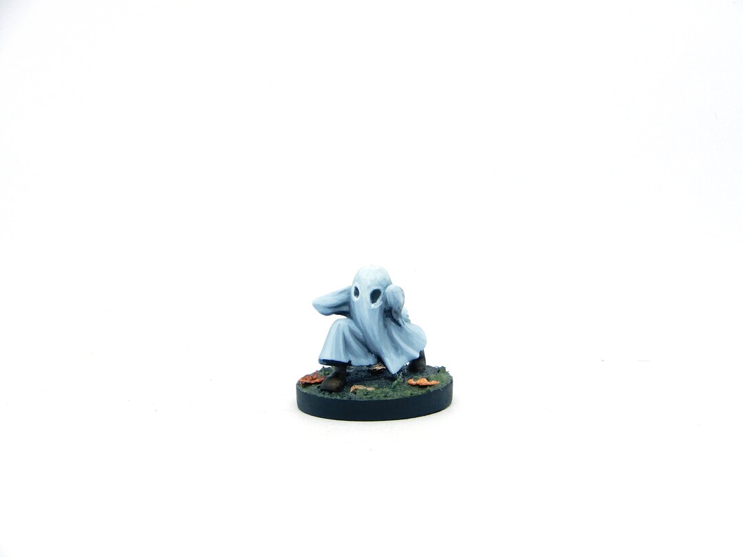 Hand Painted Child in Ghost Costume Miniature for Dungeons & Dragons ...