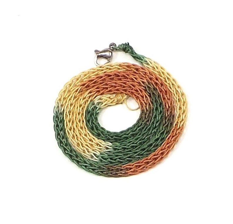 Handcrafted Spool Knitted Necklace - Etsy