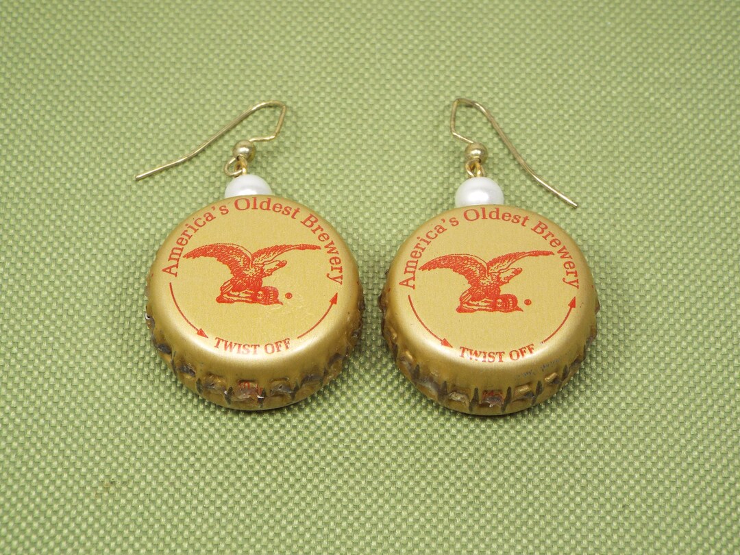 Bottle Cap Earrings - Etsy