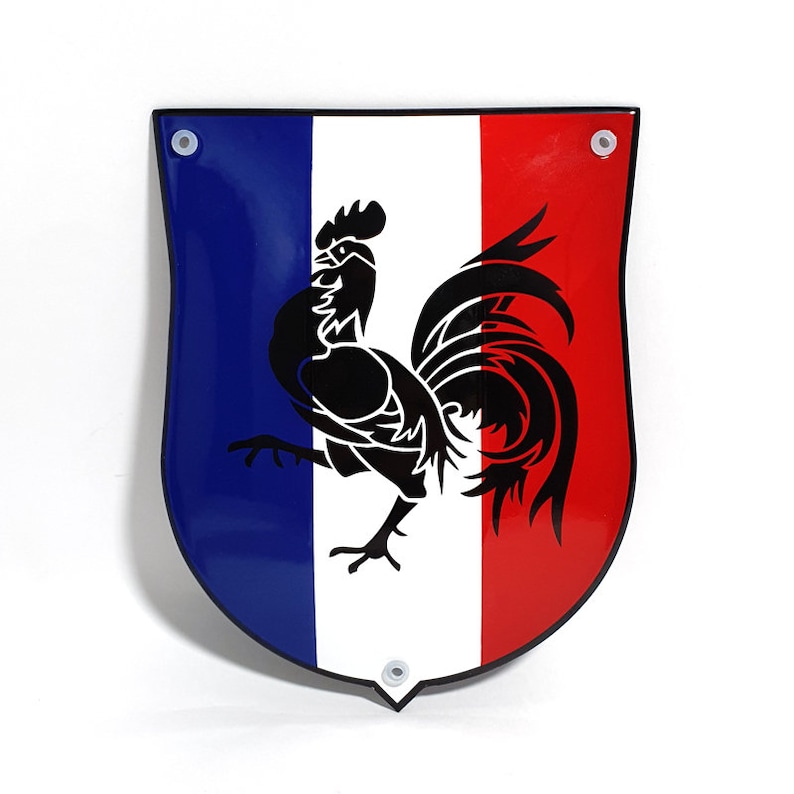 Coat of Arms France Le Coq Gaulois, Gallic Cock Enamel - Etsy