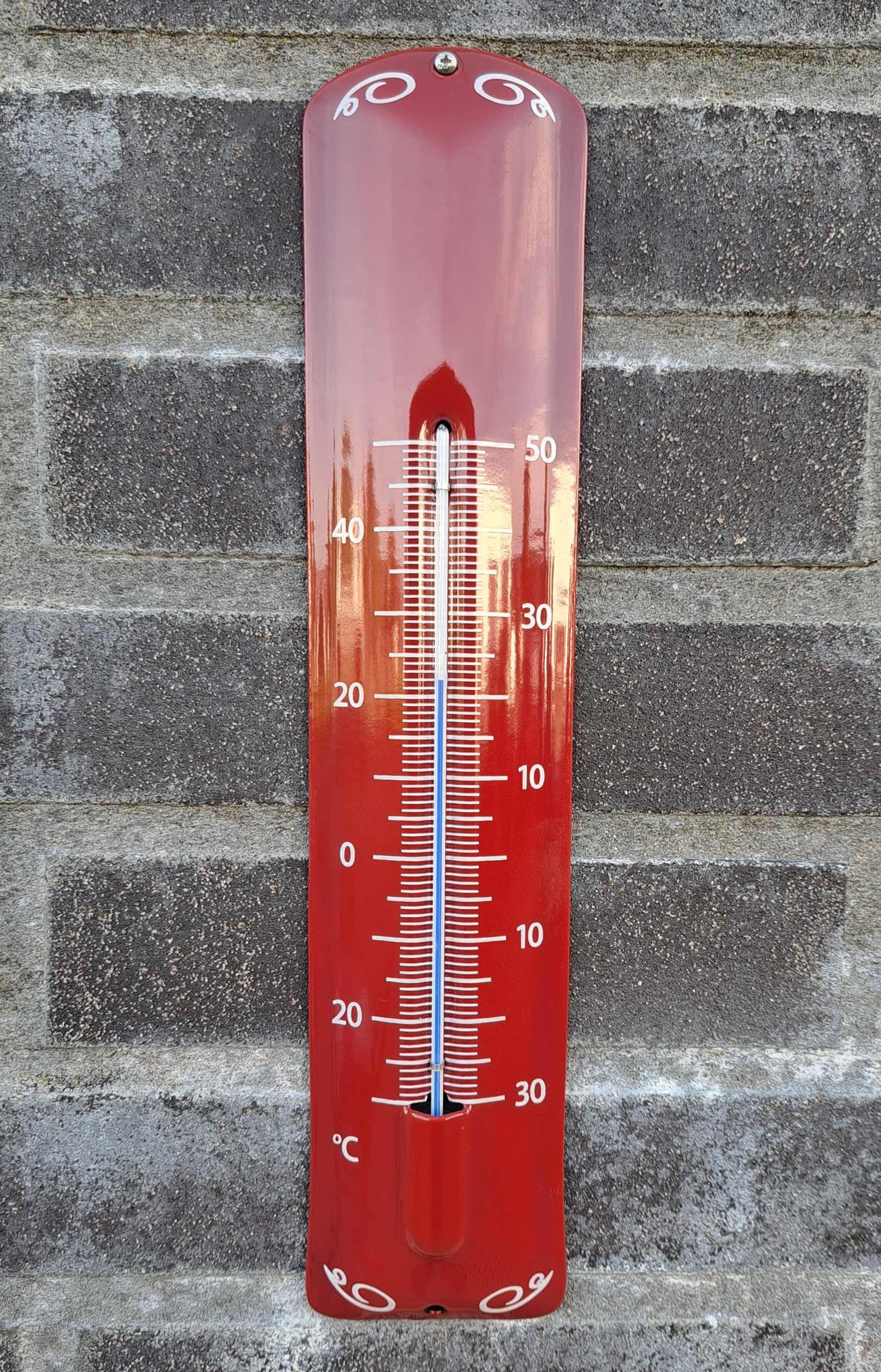 Outdoor Garden Thermometer Enamel 7x32cm - Etsy