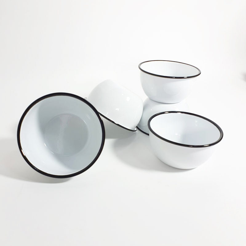 Compleet Emaille Servies Set. Borden, Schaaltjes En Mokken - Etsy