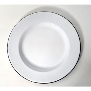 Enamel Dish Plates Set of 5 Pcs. Ø 21cm. Perfect for Breakfast or ...