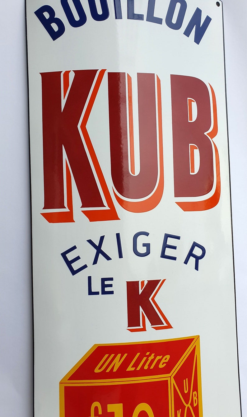 Plaque émaillée Le Bouillon Kub - Etsy