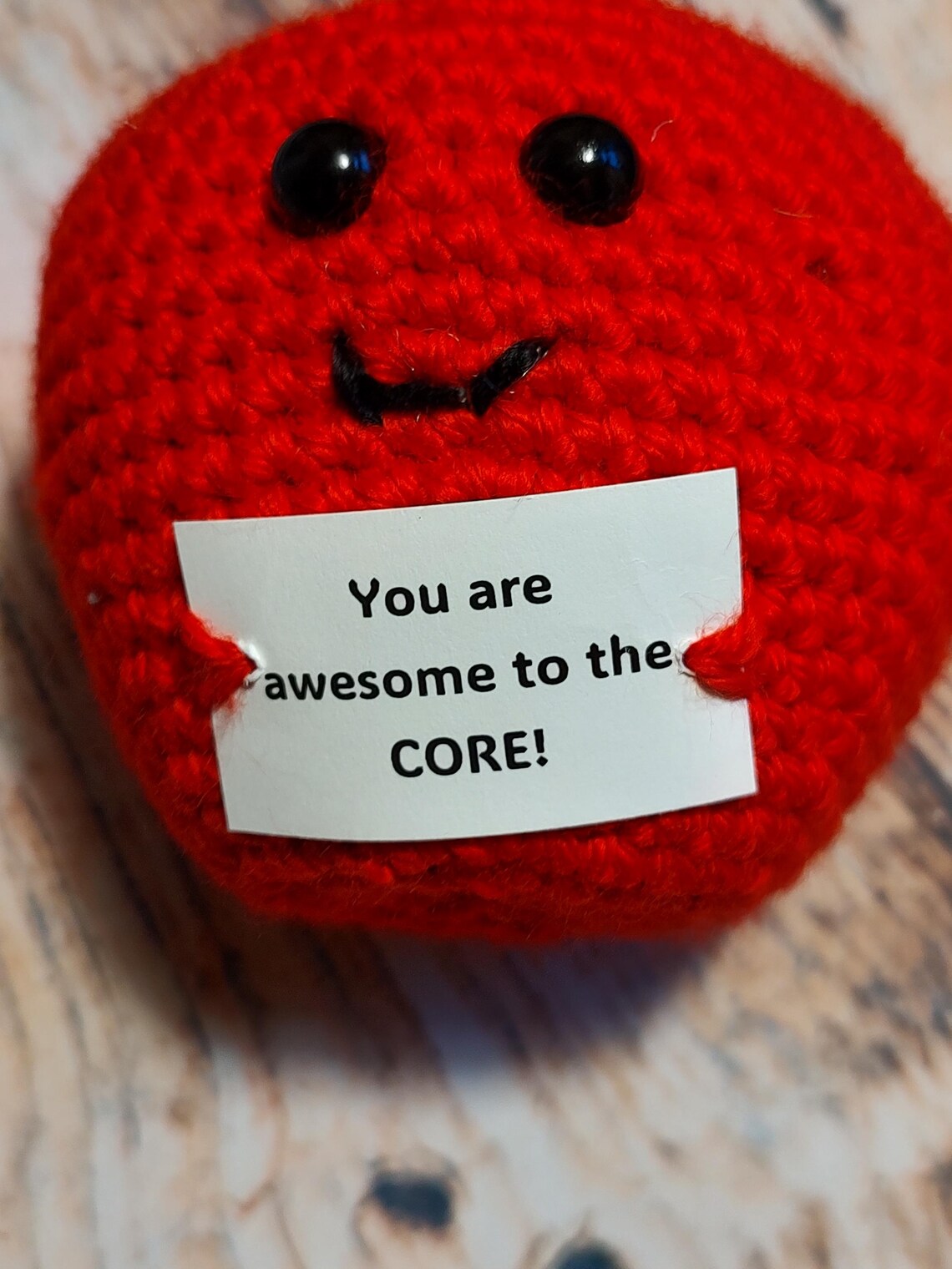 Apple You Are Awesome to the Core Motivational Support Buddies - Etsy