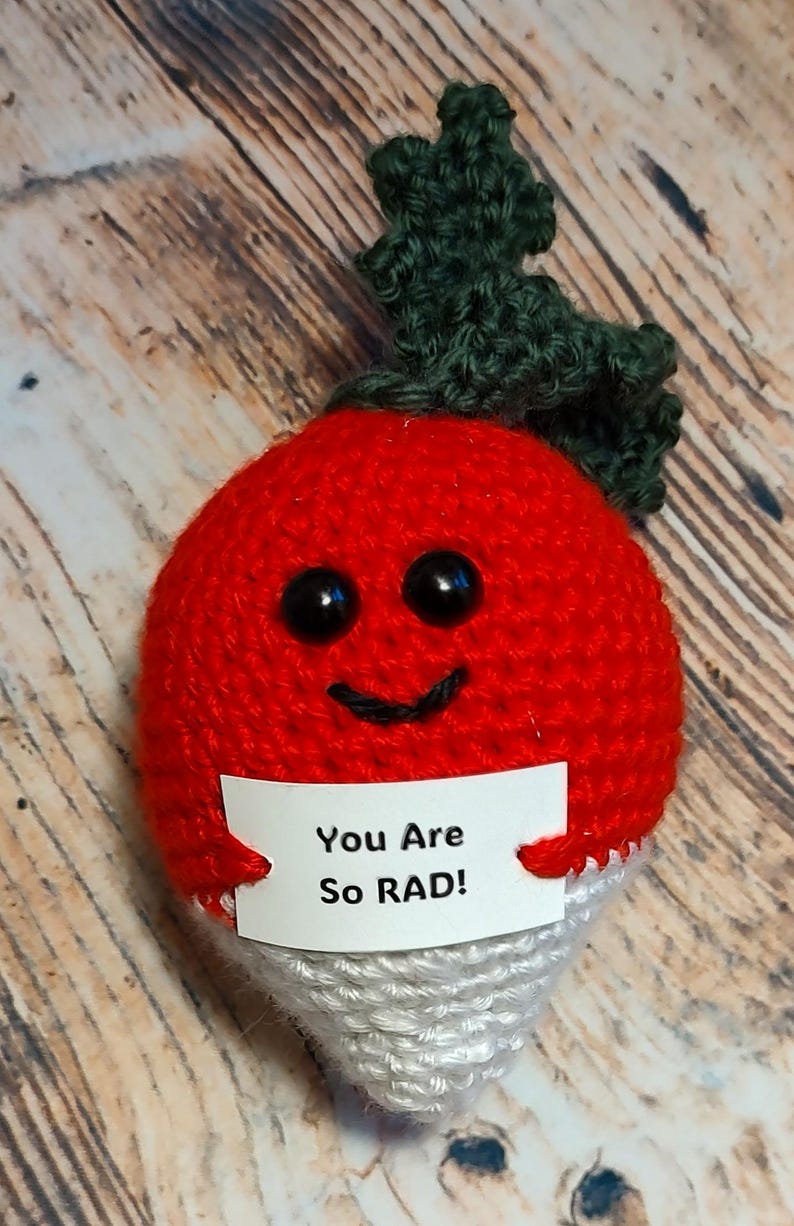 You Are Rad!! Radish With Positive Vibes! - Etsy