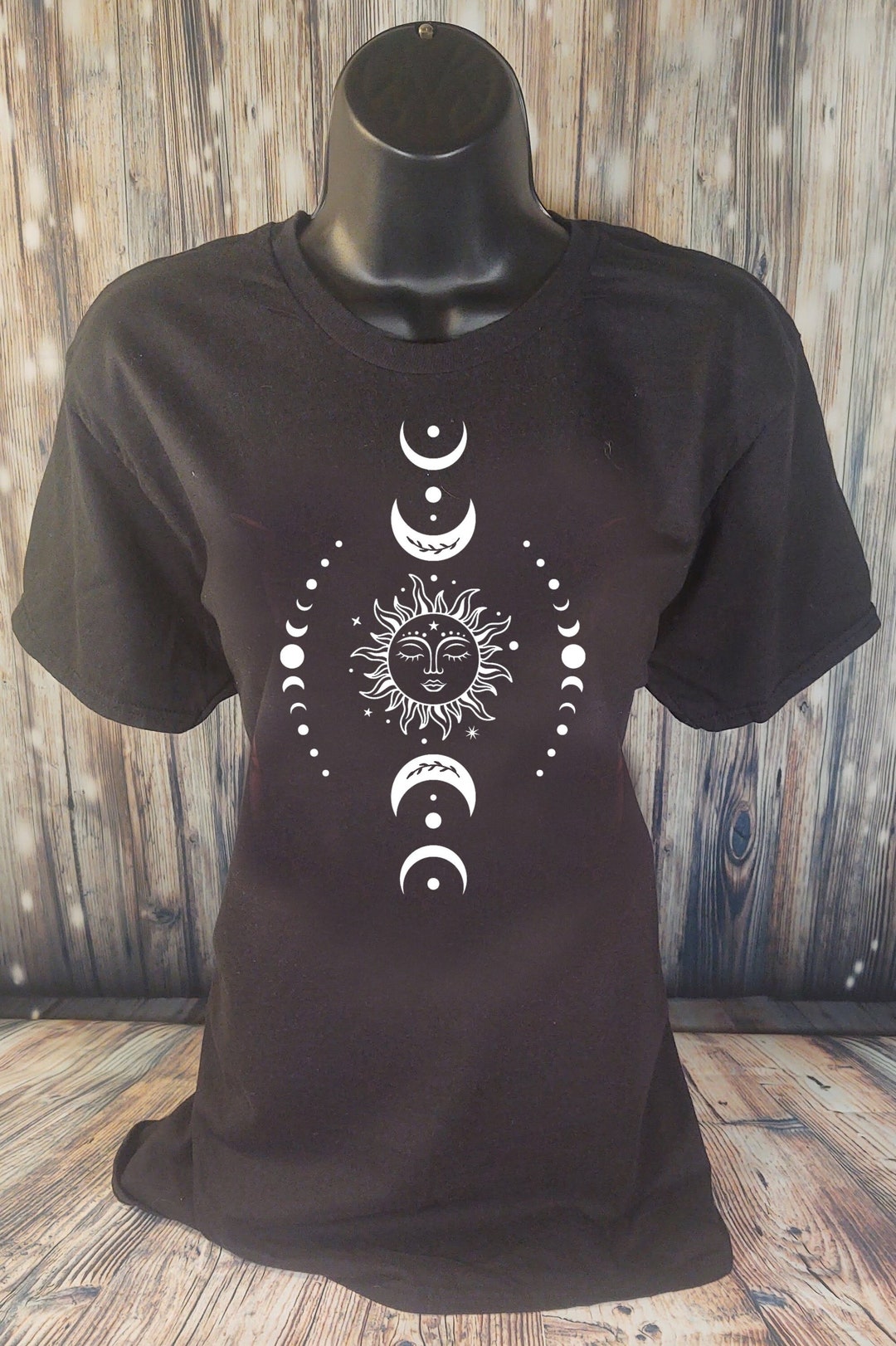 Fases del sol y la luna Muchos colores Camiseta de yoga, ropa de yoga ...