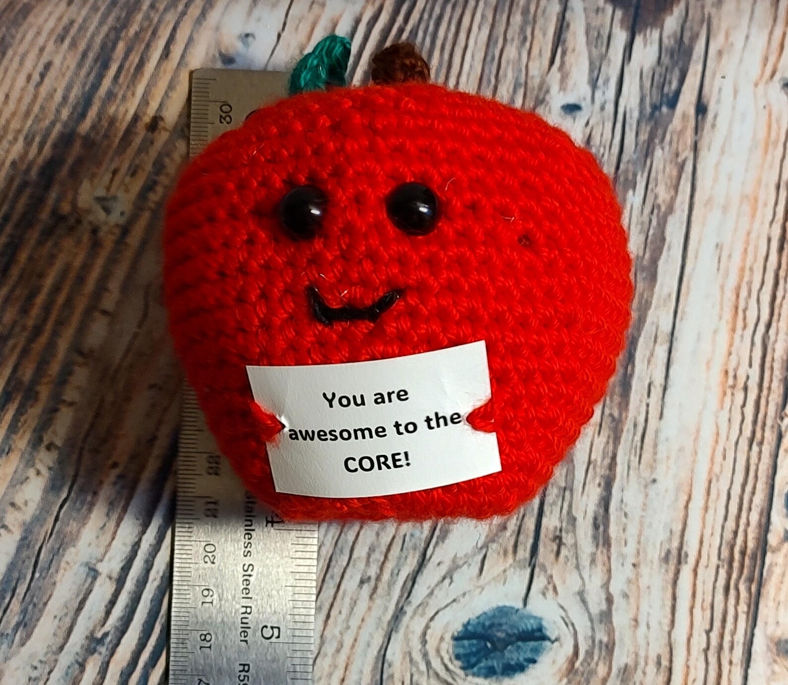 Apple- You Are Awesome to the Core!! - Motivational Support Buddies - Etsy